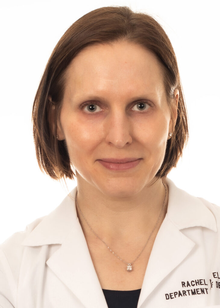 Dr. Rachel Ellis White Coat Cropped May 2024 - Pariser Dermatology